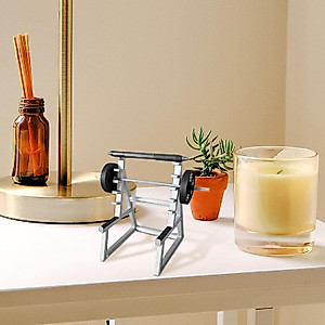 Pen Holder for Desk, 2023 New Squats Rack Pencil Holder, Funny mini Barbell Rack Display Holder, Gym Theme Pen Organizer for Pen Storage (Pen Holder + Barbell)