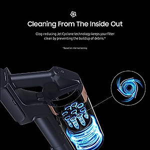 SAMSUNG Jet 60 Flex Cordless Stick Vacuum Cleaner, Lightweight, Portable w/ Removable Battery, Powerful Household Cleaning for Hardwood Floors, Tile, Carpets, Area Rugs, VS15A6031R7, Rose Gold