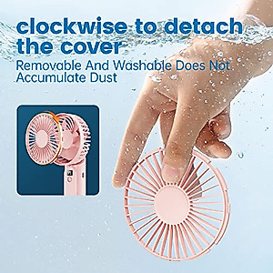 SWEETFULL Handheld Fan, 6000mAh Portable Fan Mini Fan with Backup Power,6 Speeds Adjustable,Small Personal Fan, Foldable Mini Desk Fan, Cooling Electric Fan for Girls Woman Man Home Office Outdoor