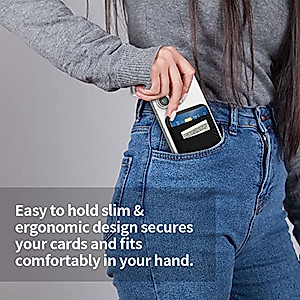 Senose Magnetic Wallet compatible for MagSafe, Lycra Phone Card Holder Double Layer Card Wallet compatible for iPhone 14 Pro Max/14 Pro/14/13 Pro Max/13 Pro/13/12 Pro Max/12 Pro/12 (Black)