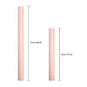 Homeral Pink Baby Shower Wrapping Paper Roll - Shimmer Pearl Luster Reversible Gift Wrap Paper for Baby Shower, Birthday, Wedding, Easter - Mini Roll - 17 Inch x 32.8 Feet