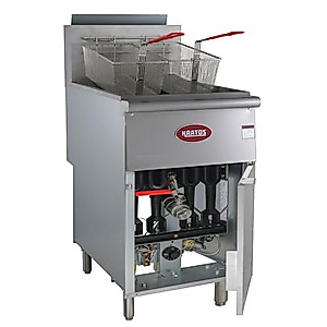 Kratos 29Y-012 Commercial Restaurant Gas Floor Fryer - Five Burners - 70 to 100 lb. Capacity - Natural Gas