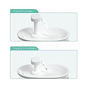 KungFuPet Cat Water Fountain with Wireless Pump, Filtered 3.5L Automatic Pet Quiet Large Dog Water Dispenser for Inside Drinking , BPA-Free