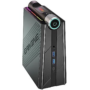 KAMRUI Ryzen Mini PC Gaming,32GB DDR5 Dual Channel 512GB SSD Mini Computer Tower with AMD Ryzen 7 7735HS, Small Desktop Computers Support 4K Triple Screen,RGB Lights,WiFi6,BT5.2,Type C,Windows 11 Pro