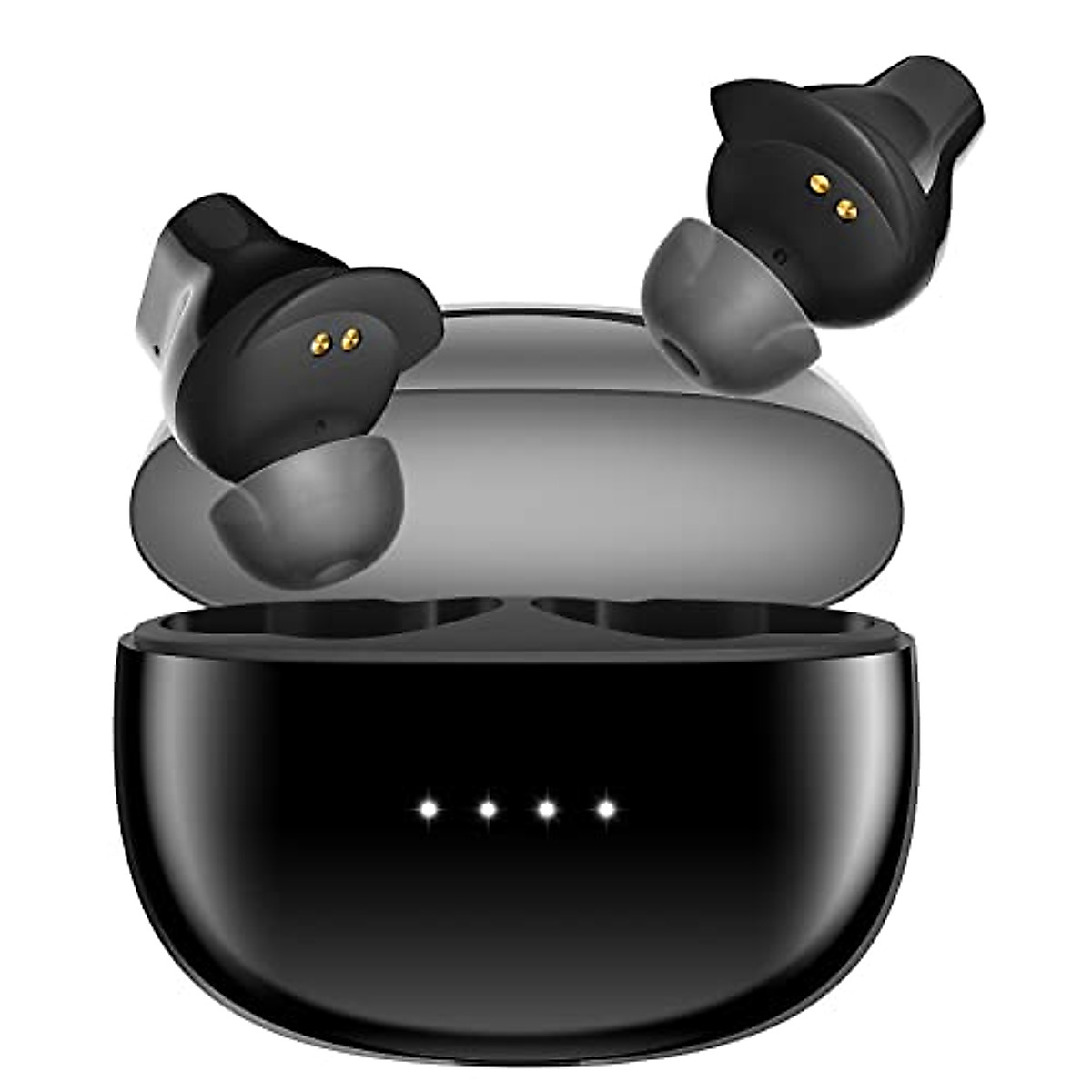 GIEC New Ture Wireless Earbuds Noise Cancelling Headphones Bluetooth 5.3 Light Small Earbud IPX5 Waterproof 48Hrs Playtime Big Bass Bluetooth Ear Buds with Mic and Charging Case for iPhone/Android