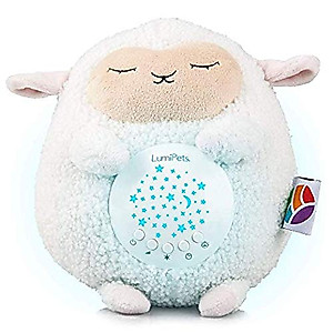 Lumipets Sound Soother Machine: 10 Relaxing Sounds, Whtie Noise, Night Light, Timer, and Portable Design for Peaceful Sleep, Baby Calming, and Stress Relief, Lullaby Lamb