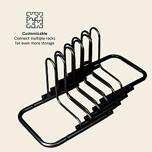 Retrospec Stash Rack 2, 4 & 5 Bike Floor Stand Bicycle Storage Organizer for Mountain Bike, Road Bike, Weather Resistant Fine Powder Steel Coating Fits Wheels up to 3", Black, 5 Bike