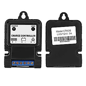 PWM 6V/12V 3A Solar Charger Controller Portable Solar Panel Charger Energy Controller Regulator Battery Regulator with LED Indicator
