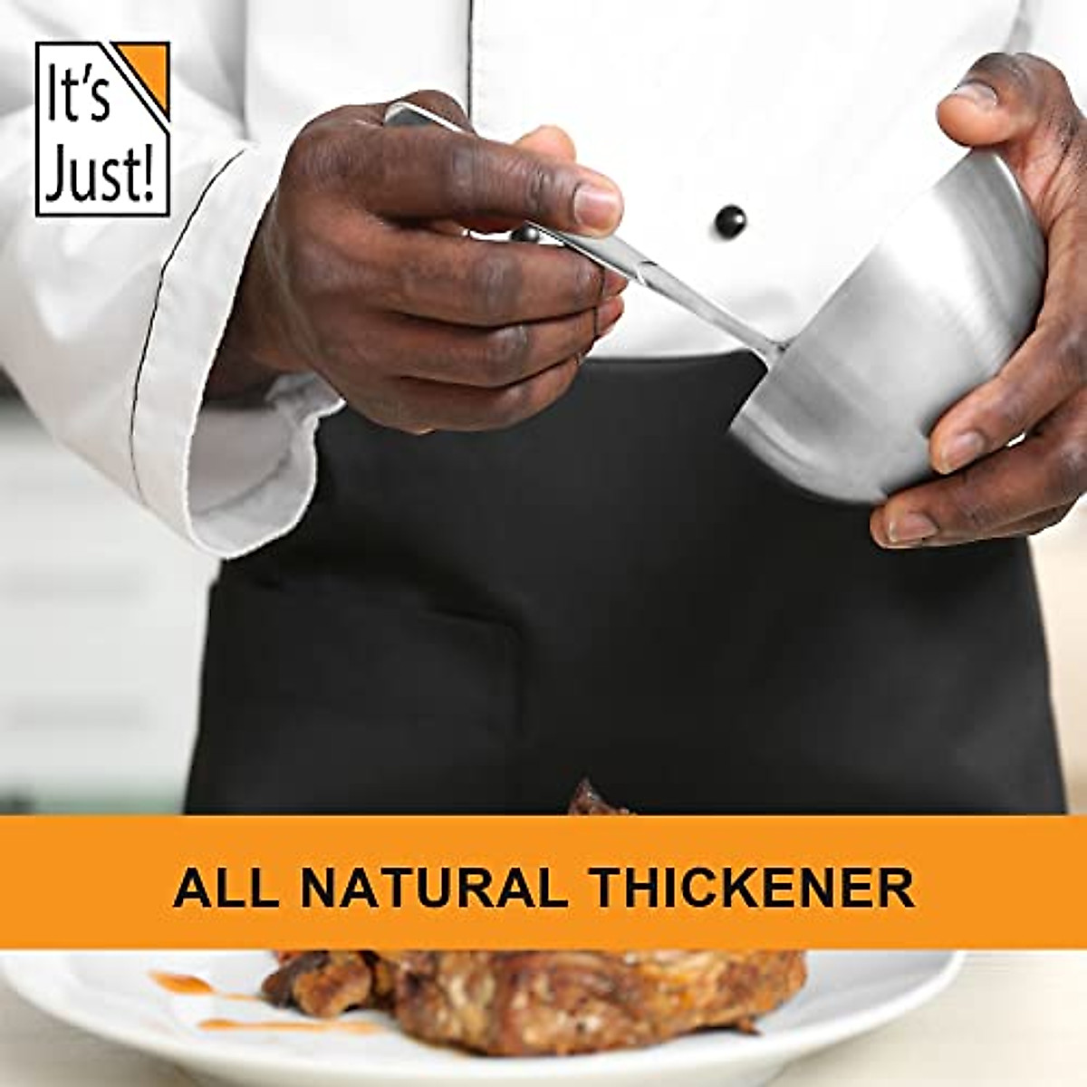 It's Just - Xanthan Gum, 8oz, Keto Baking, Non-GMO, Thickener for Sauces, Soups, Dressings, Packaged in USA