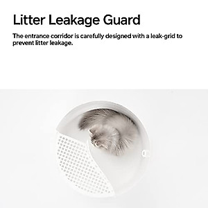 pidan Igloo Cat Litter Box Dome Litter Box Extra Large Igloo Litter Box Dog Proof Kitty Litter Box Furniture with Modern Minimalist Design, Litter Box Furniture Dot Design Award 2016