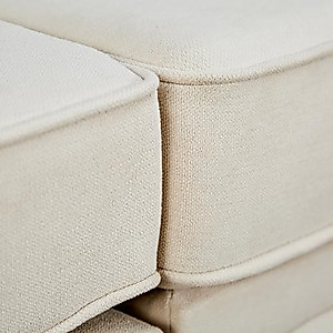 Merax U-Shape Modern Large Modular Sectional, Convertible Sofa Bed with Reversible Chaise, Beige