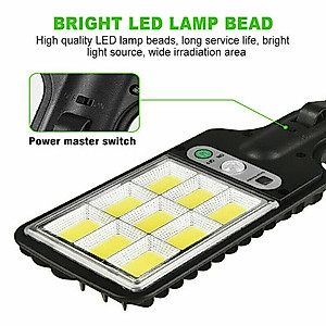 IZENGATE Solar Outdoor Lights 3 Modes PIR Motion Sensor with Remote,Solar Flood Wall Lights,IP65 Waterproof, Security Lights for Front Door, Garden, Yard, Garage, Path (2Packs)