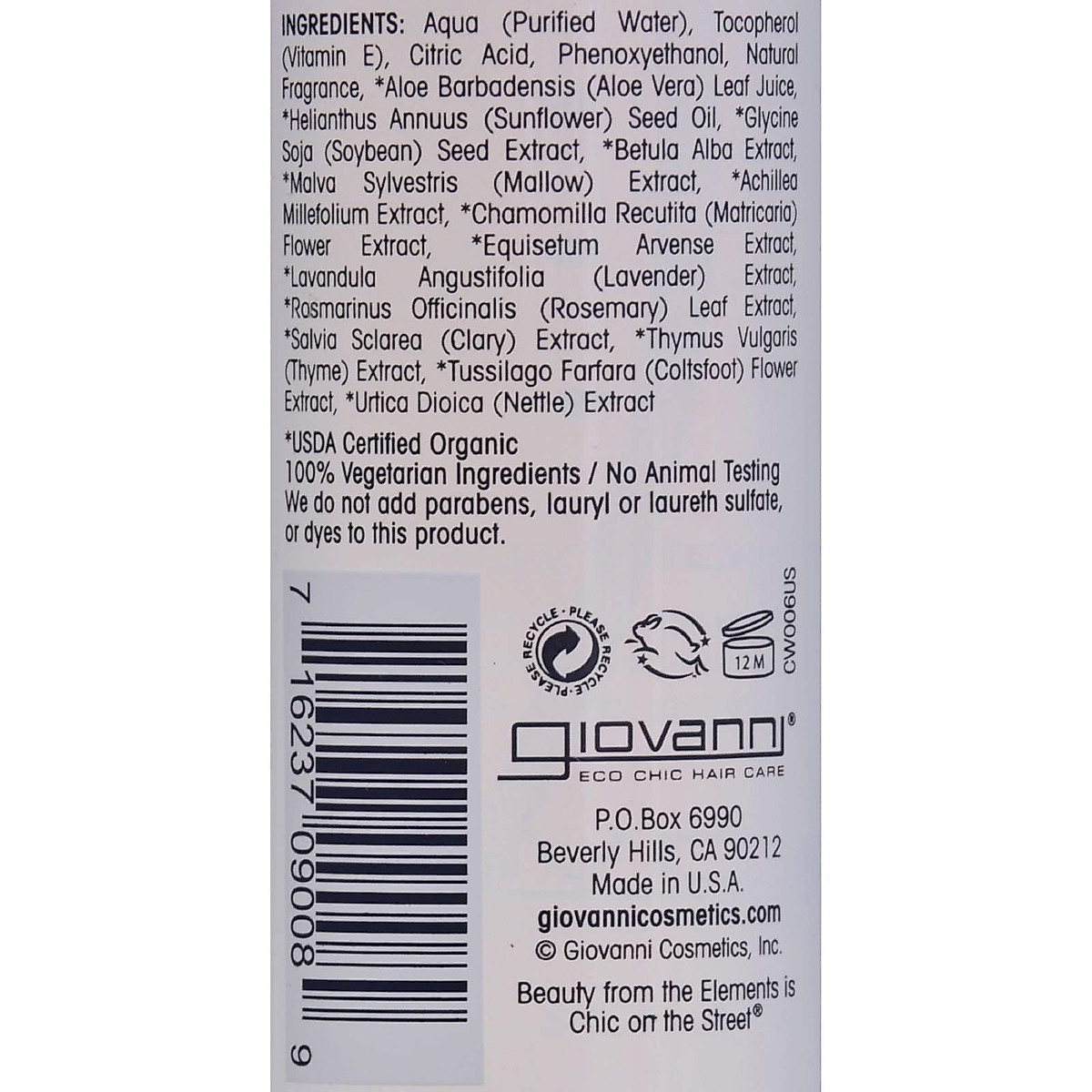 Giovanni Protective Moisture Leave-In Treatment - Leave In Conditioner Spray, Detangler, Hair Care Products for Women & Men, Curly & All Hair Types, Heat Protectant, Smooth Silk Finish - 5.1 Fl Oz