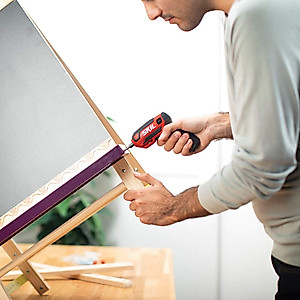 SKIL Rechargeable 4V Cordless Screwdriver Includes 9pcs Bit, 1pc Bit Holder, USB Charging Cable - SD561801