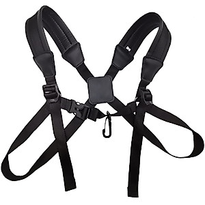 Xinlinke Saxophone Harness Sax Strap No Stress on Neck Soft Shoulder Padded for Alto Tenor Baritone Clarinet,Large Size