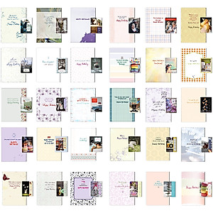 SHADE TREE GREETINGS 30 Card Birthday Assortment with Bookmarks by Paper Street (30 pack)