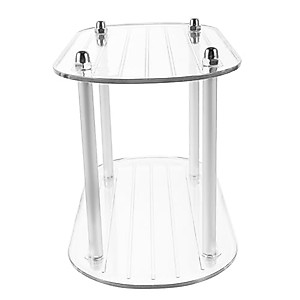 CAXUSD Multi-Layer Shelf Cabinet Dresser Table Dessert Stand Display Cabinet Shelves Desktop Shelves Storage Stand Clear Shelves Bathroom Shelf Transparent The Pet