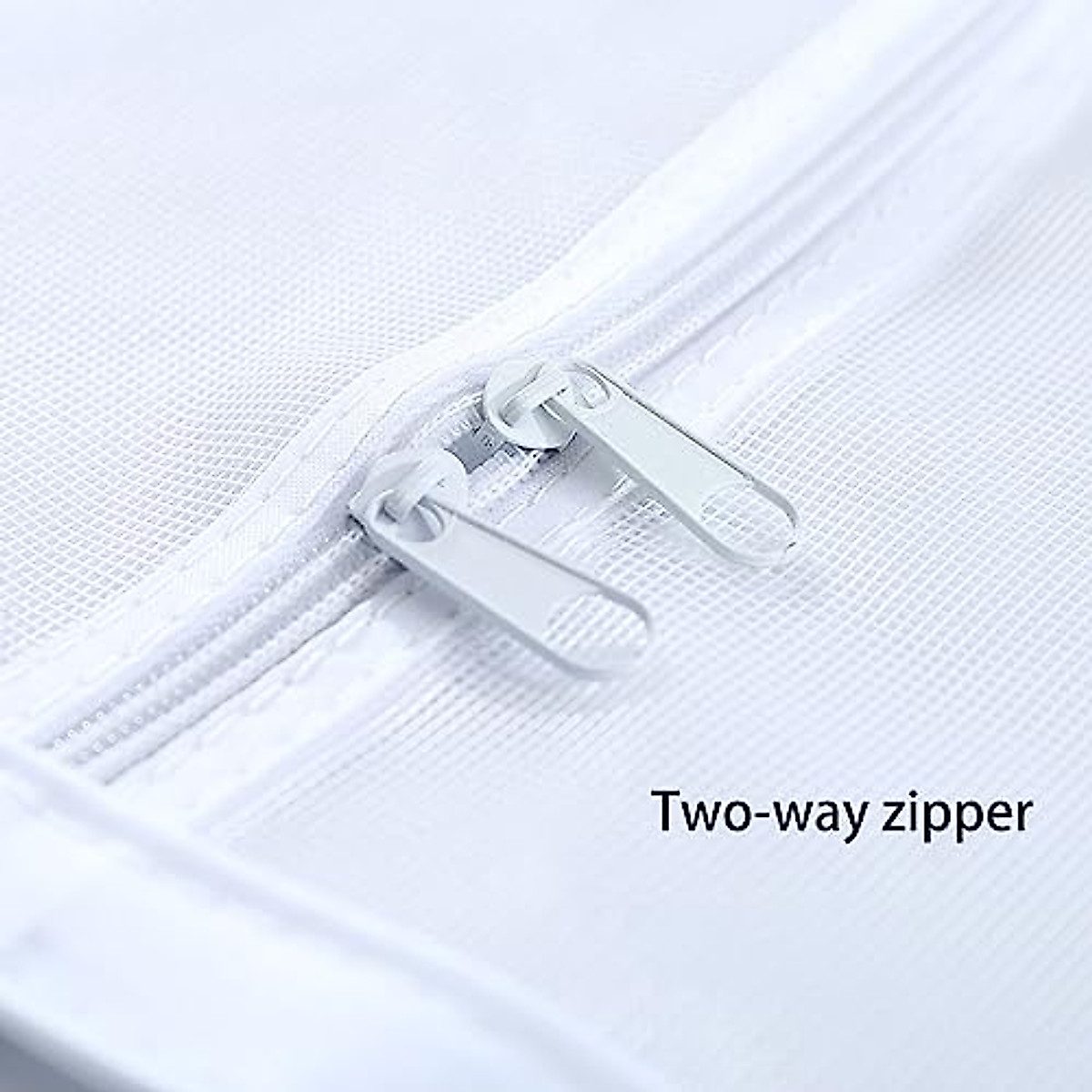 Zipper Screen Door Screen Door Pet Screen Door Zipper Door Door net Bug Screen for Doorway Mosquito Screen (D White,W x L:80x210cm(31×82inch))