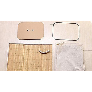 Leiio [Handmade]: This Hand-Woven Laundry Basket is Made of Natural Renewable Bamboo and is an Essential Item in Your Home. You Need a Laundry Basket to Organize Dirty Clothes and Keep Your Home Tidy