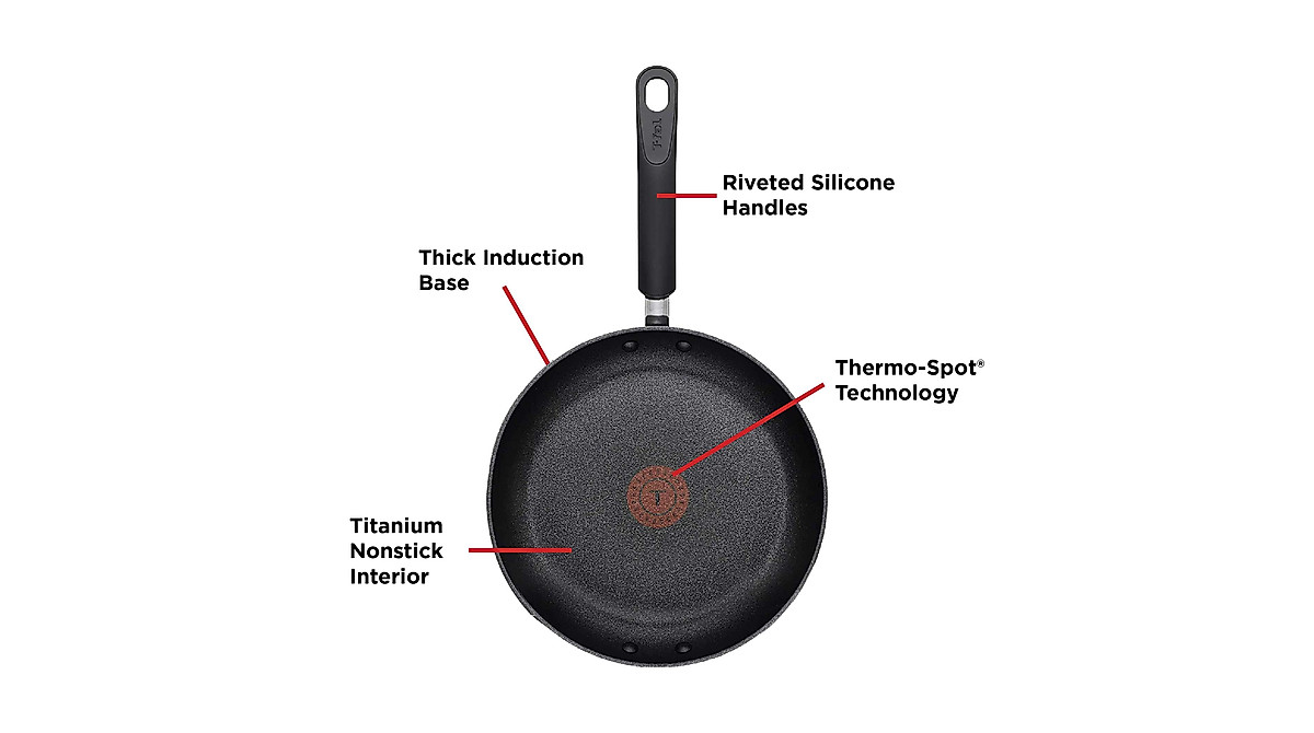 T-fal 10.5-Inch Nonstick Fry Pan with Thermo-Spot Technology