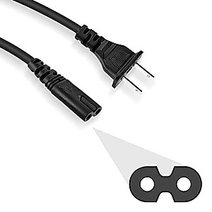 XXFMTJJ Replacement 5FT New Power Input: 110V - 120V 50-60Hz AC in Power Cord Outlet Plug Cable Lead Compatible with Aiwa Exos-9 Exos9 Portable Boombox Bluetooth Speaker