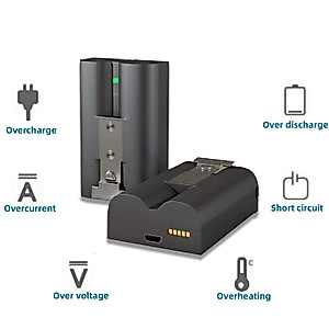 Hubei V4 Rechargeable Battery Replacement for Video Doorbell 2/3/4, Video Doorbell 3 Plus,Stick Up Cam Battery (2nd & 3rd Gen) and Spotlight Cam Battery(3.65V 6040mAh)
