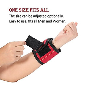 Magnetic Wristband with Strong Magnets for Holding Screws, Nails, Drill Bits - Best Unique Christmas Gift for Men, DIY Handyman, Father/Dad, Husband, Boyfriend, Him, Women