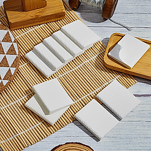 Zonon 32 Pieces Door Corner Seal Weatherstripping Exterior Door Frame Seal Draft Stopper Adhesive Corner Pads for Weather Stripping and Draft Protection (White)