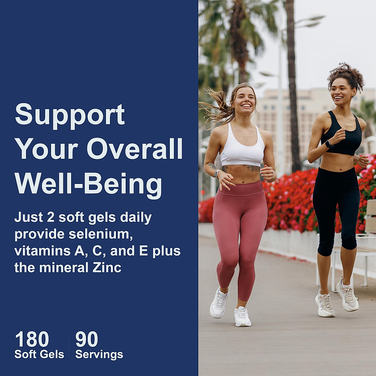 Carlson - ACES + Zn, Vitamins A, C, E + Selenium & Zinc, Cellular Health & Immune Support, Antioxidant, 180 Softgels