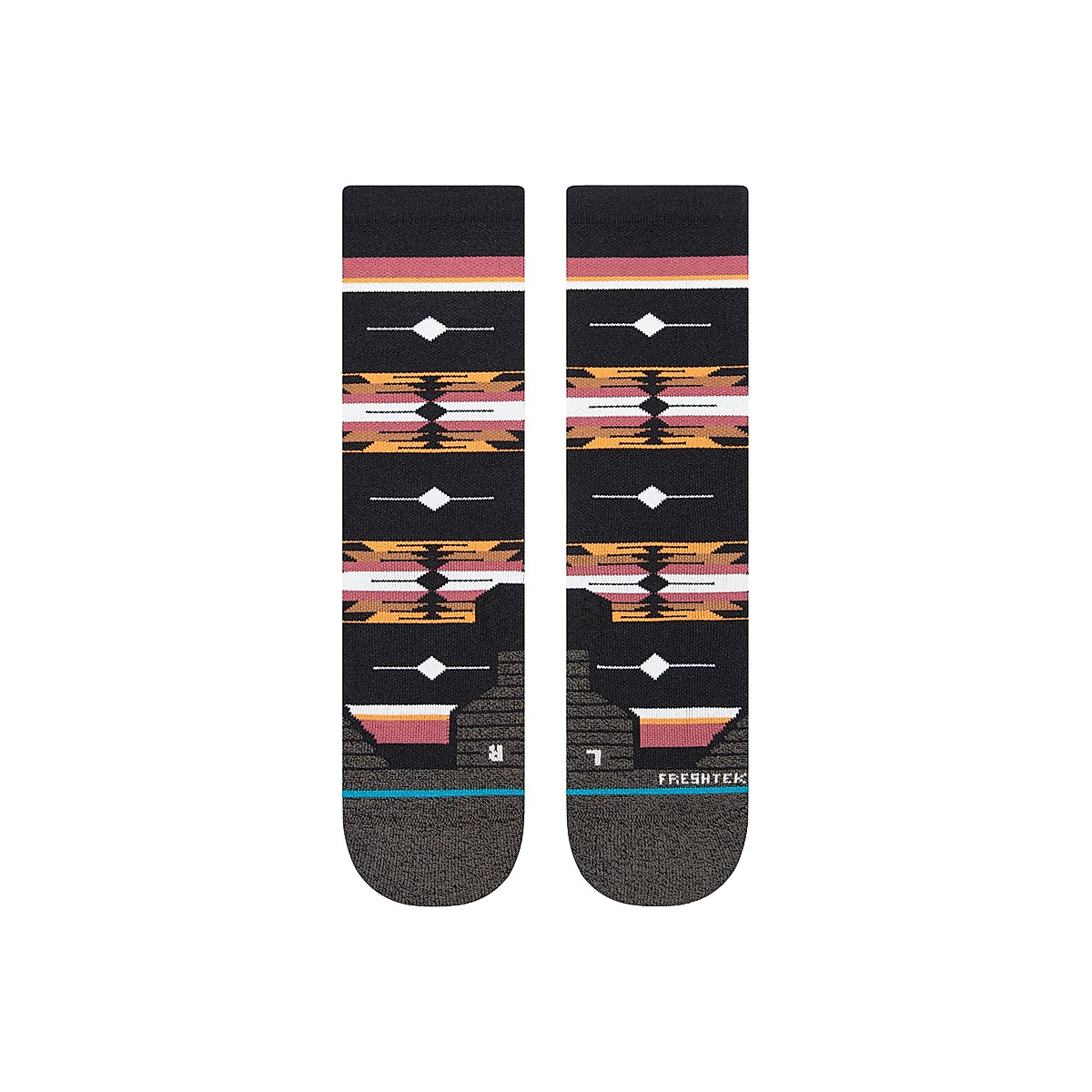 Stance Cloaked Mid Crew Socks (Large, Washed Black)