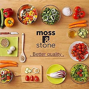 Moss & Stone Copper 5 Piece Set Chef Cookware, Non Stick Pan, Deep Square Pan, Fry Basket, Steamer Tray, Dishwasher & Oven Safe, 5 Quart Copper Pot Set, Red Induction Cookware Set