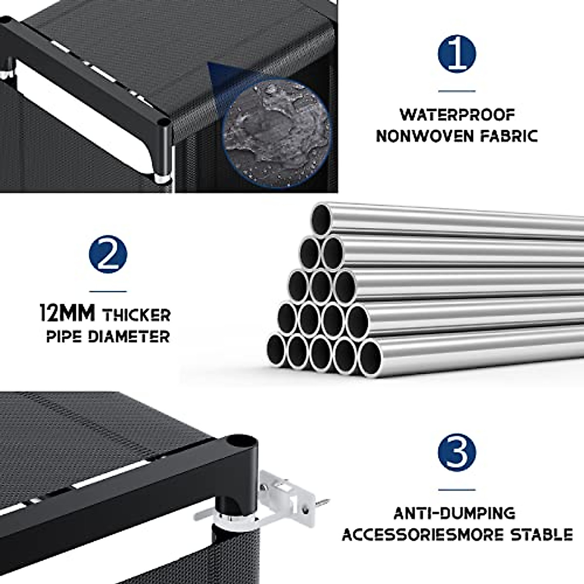 Mavivegue Book Shelf, 9 Cube Storage Organizer, DIY Bookcase, Metal Cube Bookshelf, Tall Book case for Bedroom, Living Room,Office, Closet Storage Organizer, Black Cubicle Storage Rack