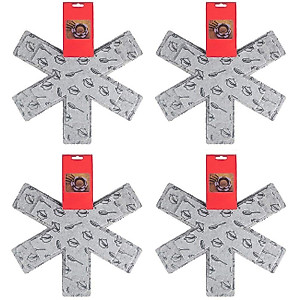 Acronde 12PCS Pot & Pan Protectors Cookware Protector Set Divider Pads to Prevent Scratching, Separate and Marring, 3 Sizes-15/14"/10" Diameter