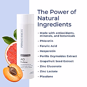 PerioSciences AO ProRinse White Care Whitening Mouthwash with Antioxidants 300ml