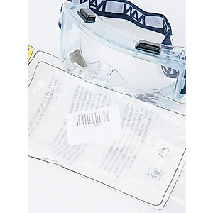 Holulo Clear Safety Goggle Splash & Impact Resistant Goggle Sand&Dust Over Glasses Eye Protector Wide-Vision Lab Safety Goggle