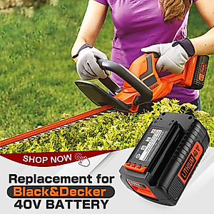 AYTXTG 3000mAh LBX2040 Replacement Black and Decker 40V Max Lithium Battery LBX2040 LBXR36 LBXR2036 LST540 LCS1240 LBX1540 LST136W 40 Volt Black and Decker Battery