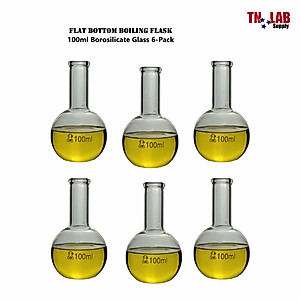 TN LAB Flat Bottom Boiling Flask 100ml 6-Pack (6)
