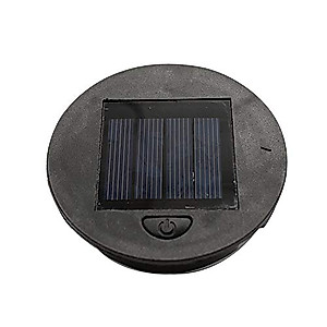 Balana 2 Pack Solar Light Replacement Top,Waterproof Round Solar Panel,Warm White LED, Lighting for The Night,Suitable for Outdoor Hanging Solar Lanterns
