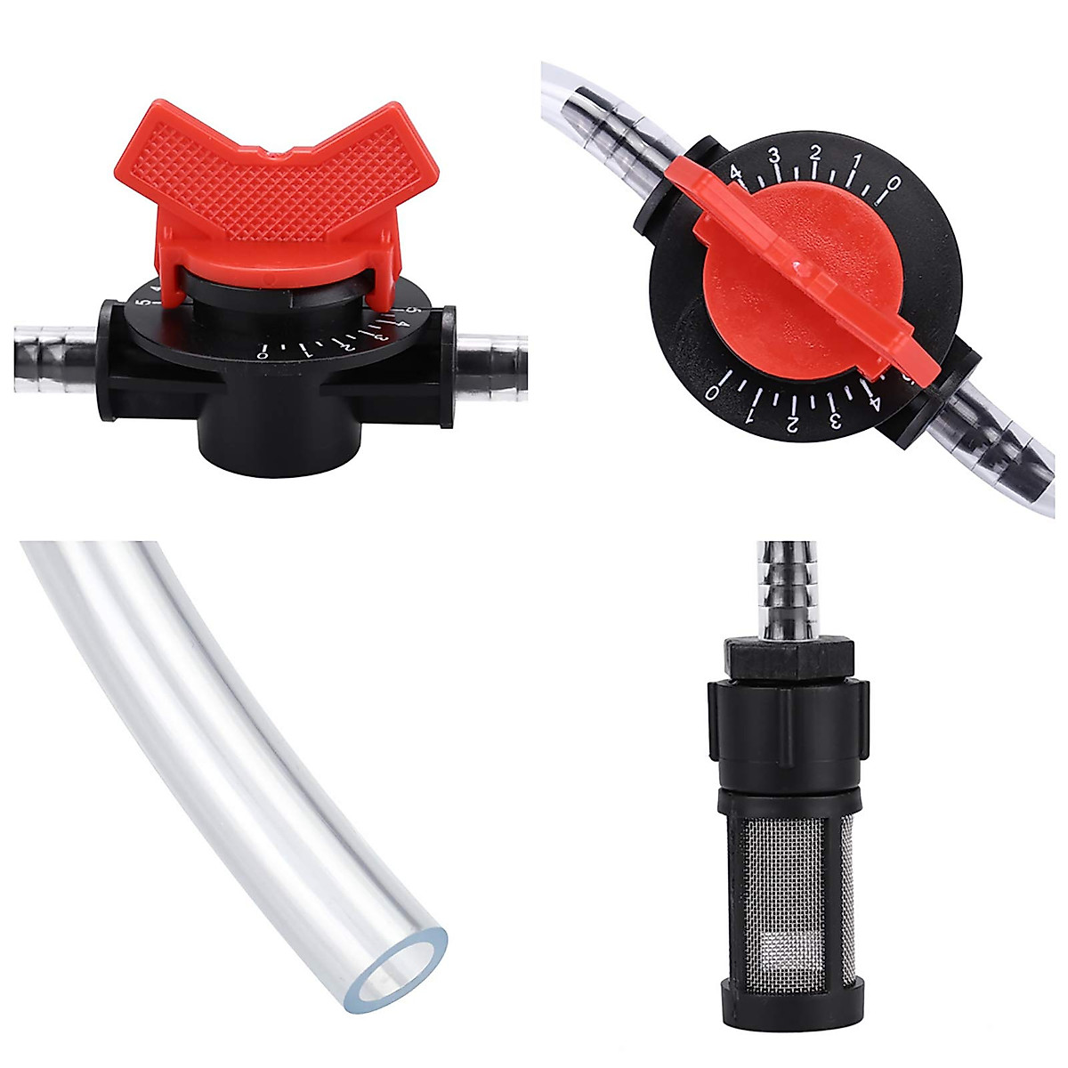 ciciglow Irrigation Device Kit,G3/4 Fertilizer Injector + Switch + Filter + 2.3meters/7.55ft Water Tube for Liquid Fertilizer Injection Through drip Irrigation System