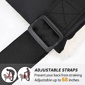 4-120 lbs Dog Lift Harness Adjustable Dog Sling for Large Dogs Lift Support and Rehab Harness for Weak Rear Legs, Soft Hind Leg Support Helps Senior, Injured, Disabled and After ACL Surgery (Large)