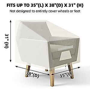 Patio Chair Covers for Outdoor Furniture Lounge Club, Waterproof and Heavy Duty Lawn Adirondack Rocking Chair Covers, Outside Furniture Water Resistant with All Weather Protection
