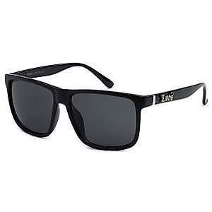 Locs 91055 Black Sunglasses | Authentic Gangster Oversized Eyewear Flat Top Shades