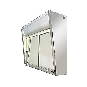 Ketcham SDL-2419-24" W x 19" H Sliding Door Series Surface Mounted Polished Edge Mirror Door Medicine Cabinet