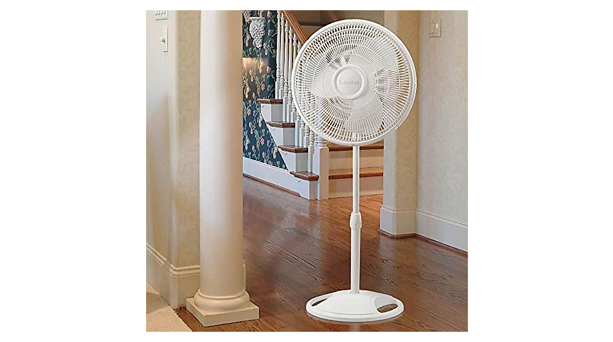 Lasko 16 Inch Oscillating 3-Speed Stand Fan - 2 Pack