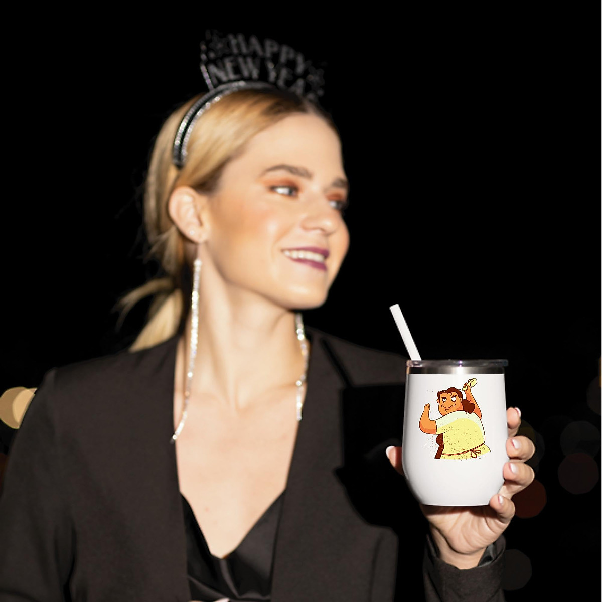 Gift for Mexican Mom Slipper with Murderous Intent for Mothers Day 12oz Wine Tumbler Cup