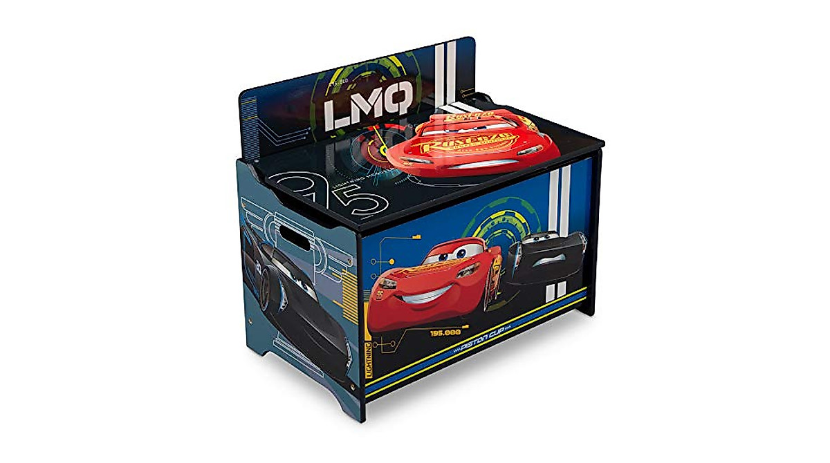 Delta Children Disney/Pixar Cars Toy Box - Safe & Durable Storage