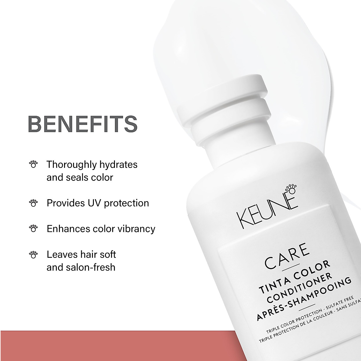 Keune Care Tinta Color Conditioner, Color-Safe & UV-Protecting Conditioner with Triple Color Protection, 8.5 Fl Oz