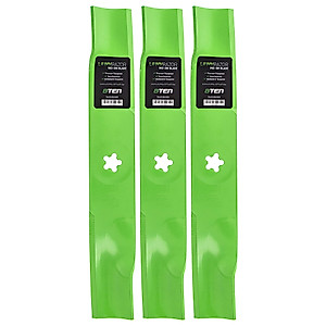 8TEN LawnRAZOR Mower Blade Set for Poulan Husqvarna 2748GLS YTH2148 48 inch Deck 173921 532173921 954633781 (Mulching)