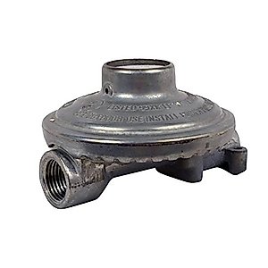 Mr Heater F273767 Propane Low Pressure LP Regulator 1/4" female pipe thread inlet and a 3/8" female pipe thread outlet,Multicolored,Regular