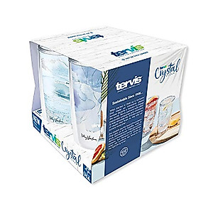 Tervis Kelly Ventura Crystal True Blue Collection Made in USA Double Walled Insulated Tumbler Travel Cup Keeps Drinks Cold & Hot, 16oz 4pk, Assorted